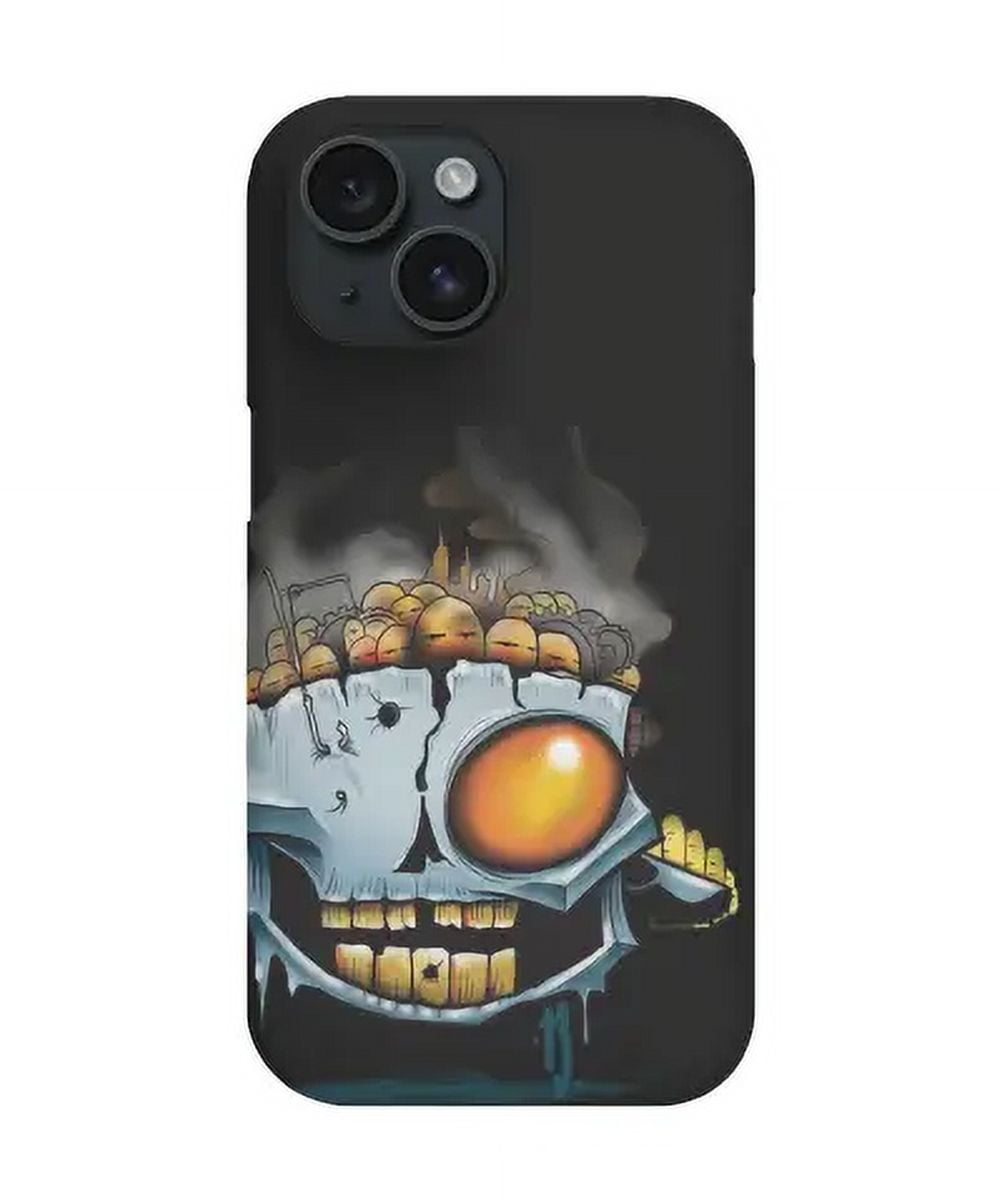 PM25 Zombie Funny Pollution Undead Art Phone Case for iPhone 16 15 14 ...