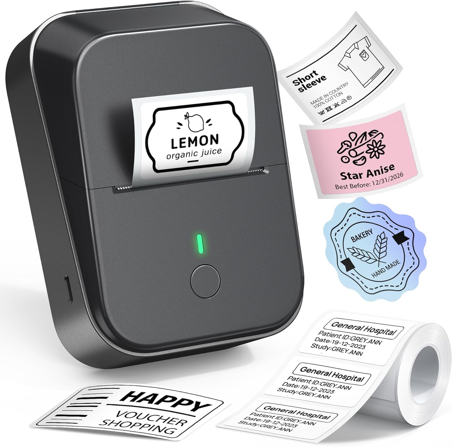 PM260 Label Maker Machine with Tape, 2 Inch Label Tape Maker Bluetooth ...