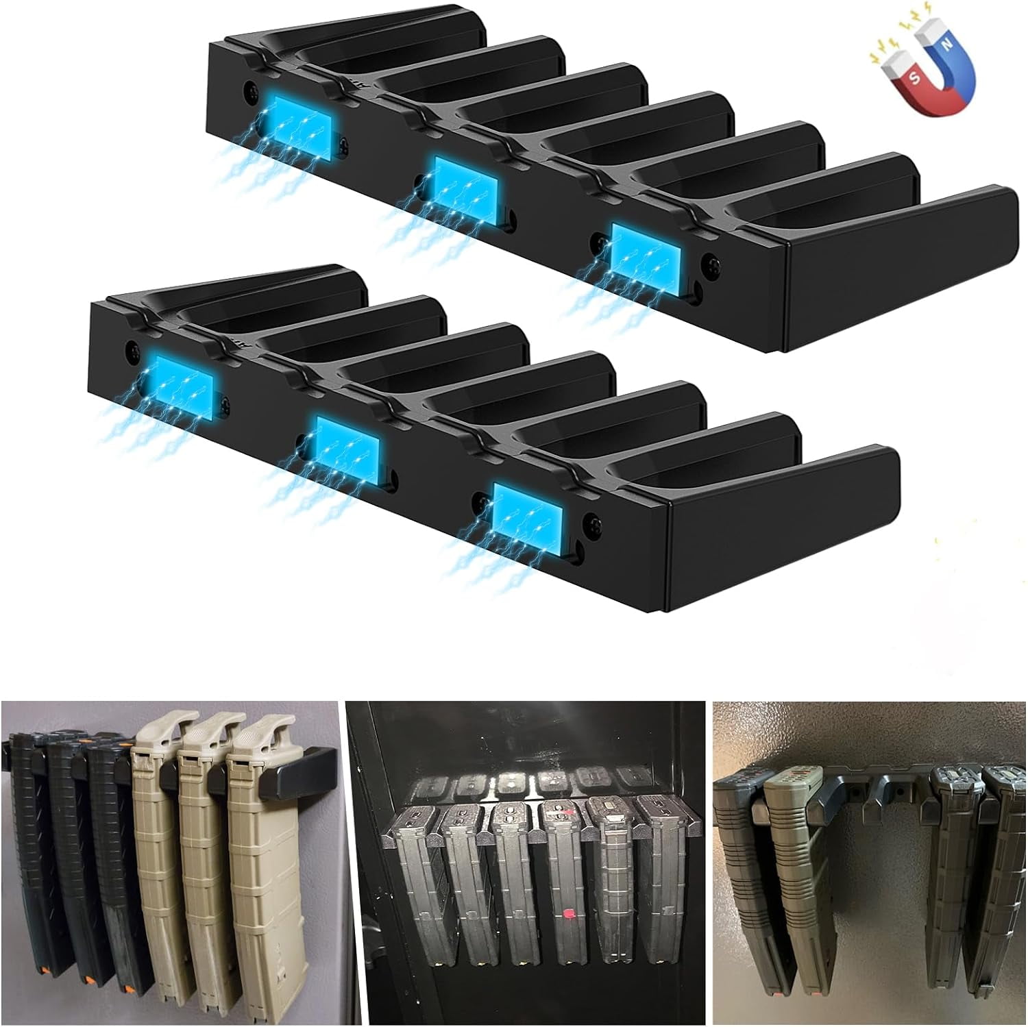 PMAG Rack Wall Mount,Mag Holder|AR Magazine Hodler|Wall Mount Display ...