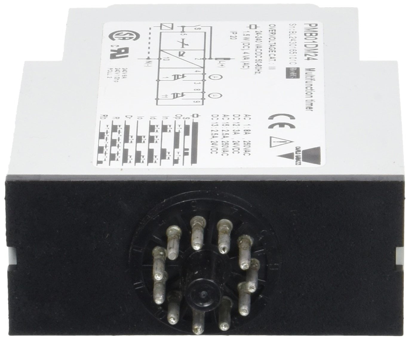 PMB01DM24 Multi-Function 4 Contts DPDT Delay Timer Relay 24-240 V /DC ...