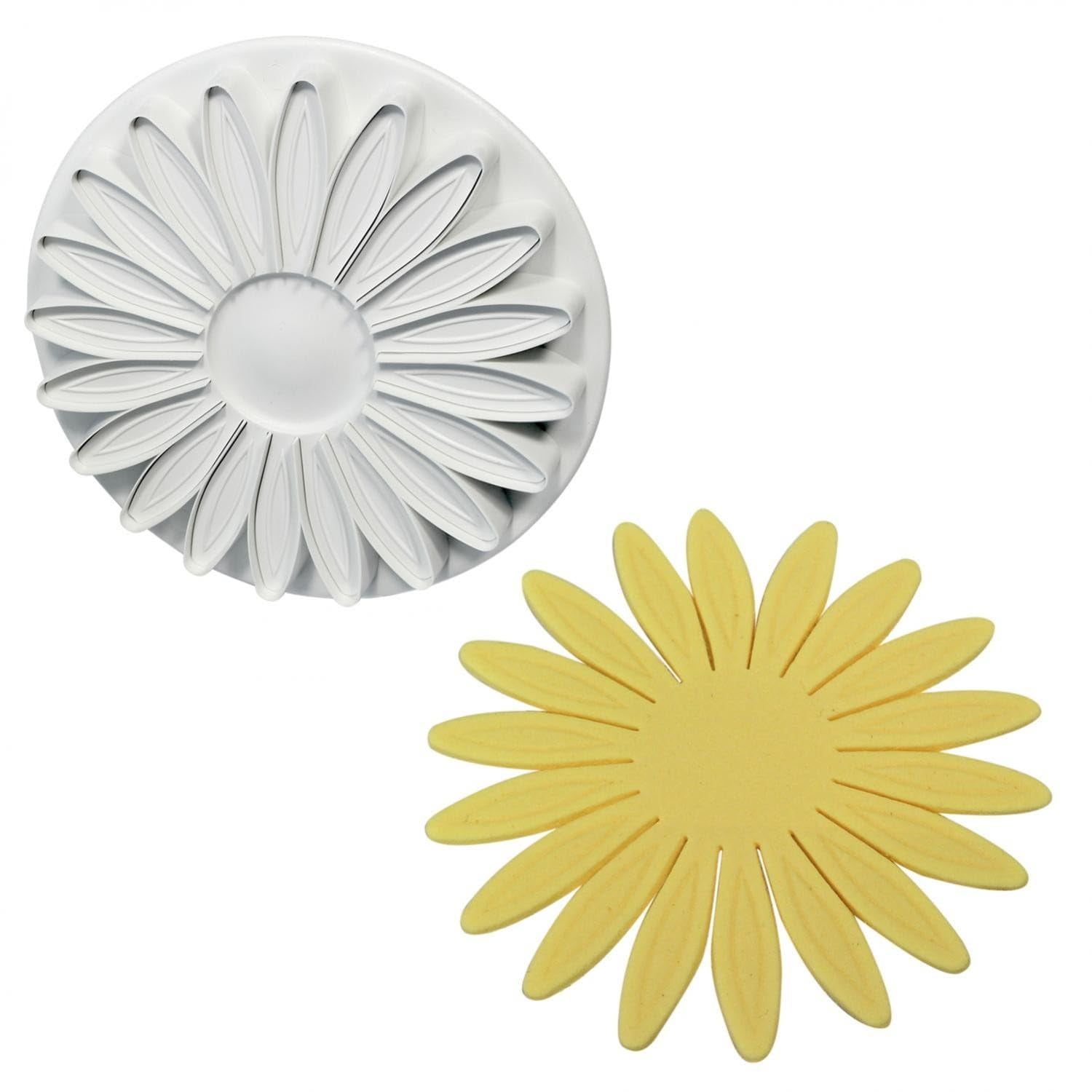 PME Veined Sunflower/Daisy/Gerbera Plunger Cutter, 20 Petals, 4.1-inch ...