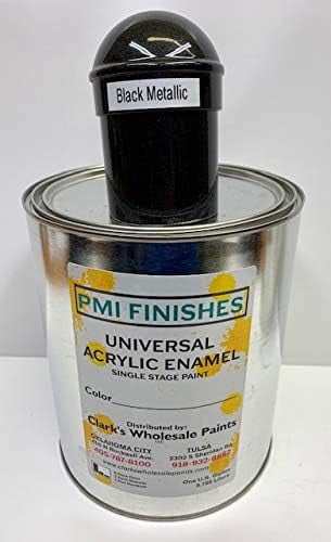 PMI Acrylic Enamel Single Stage Paint Gallon, Black Metallic) - Walmart.com
