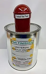 PMI Automotive Acrylic Enamel Single Stage Paint (Gallon, Fireball Red ...