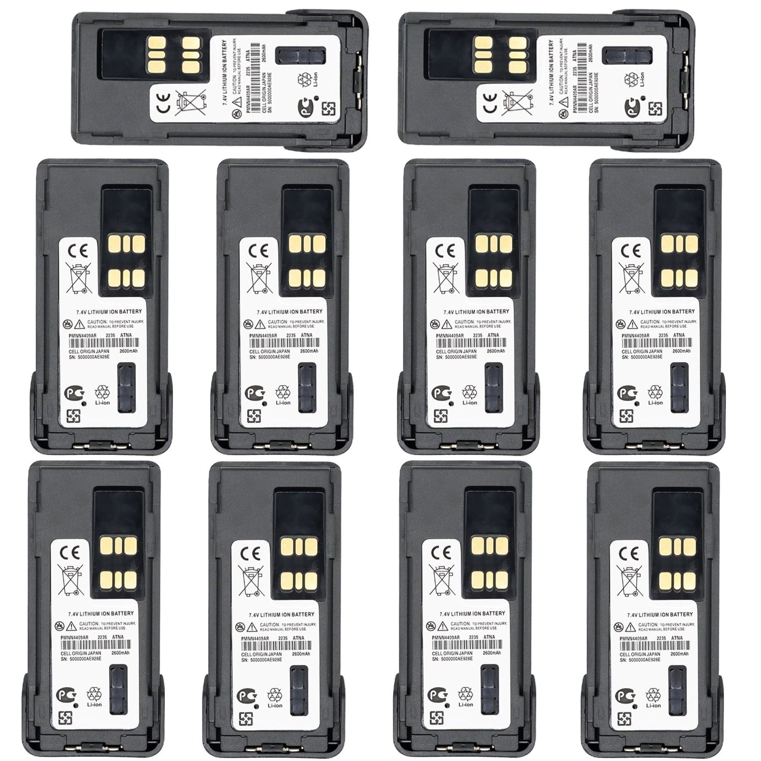 PMNN4409AR Battery For Motorola XPR7550e XPR 7550e MotoTRBO Radio ...