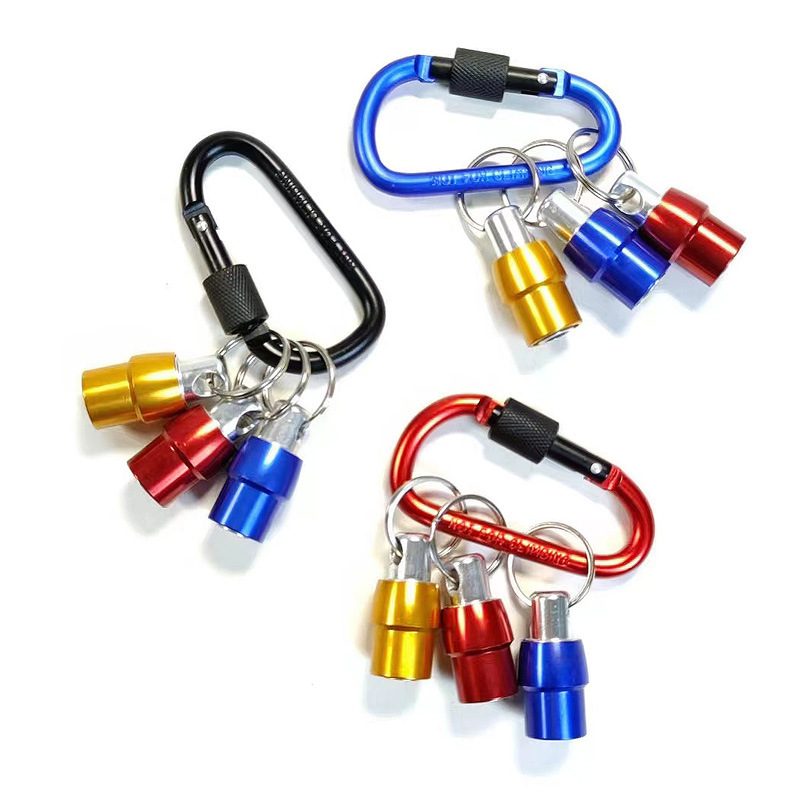PMS 3pcs Bit Keychain 1/4 Hexagon Handle Bit Socket 105 Degree Drill ...