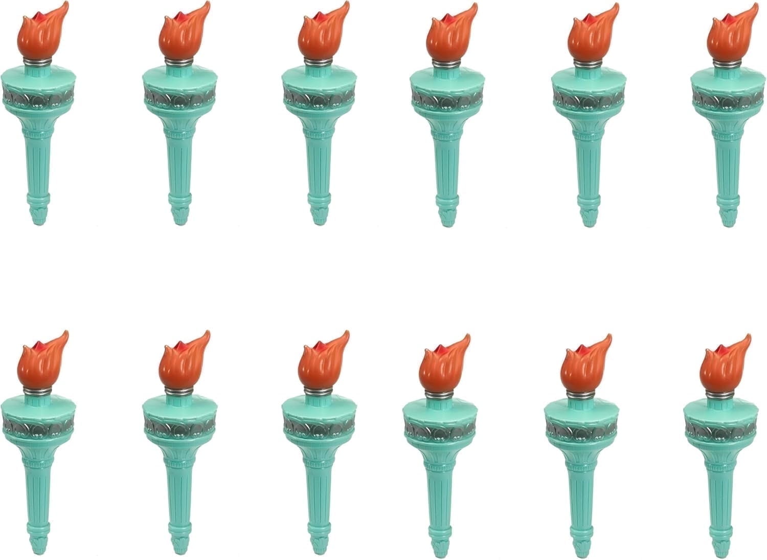 PMU 12 Pcs Statue of Liberty Costume Kit - Torch with Flame, Lady ...