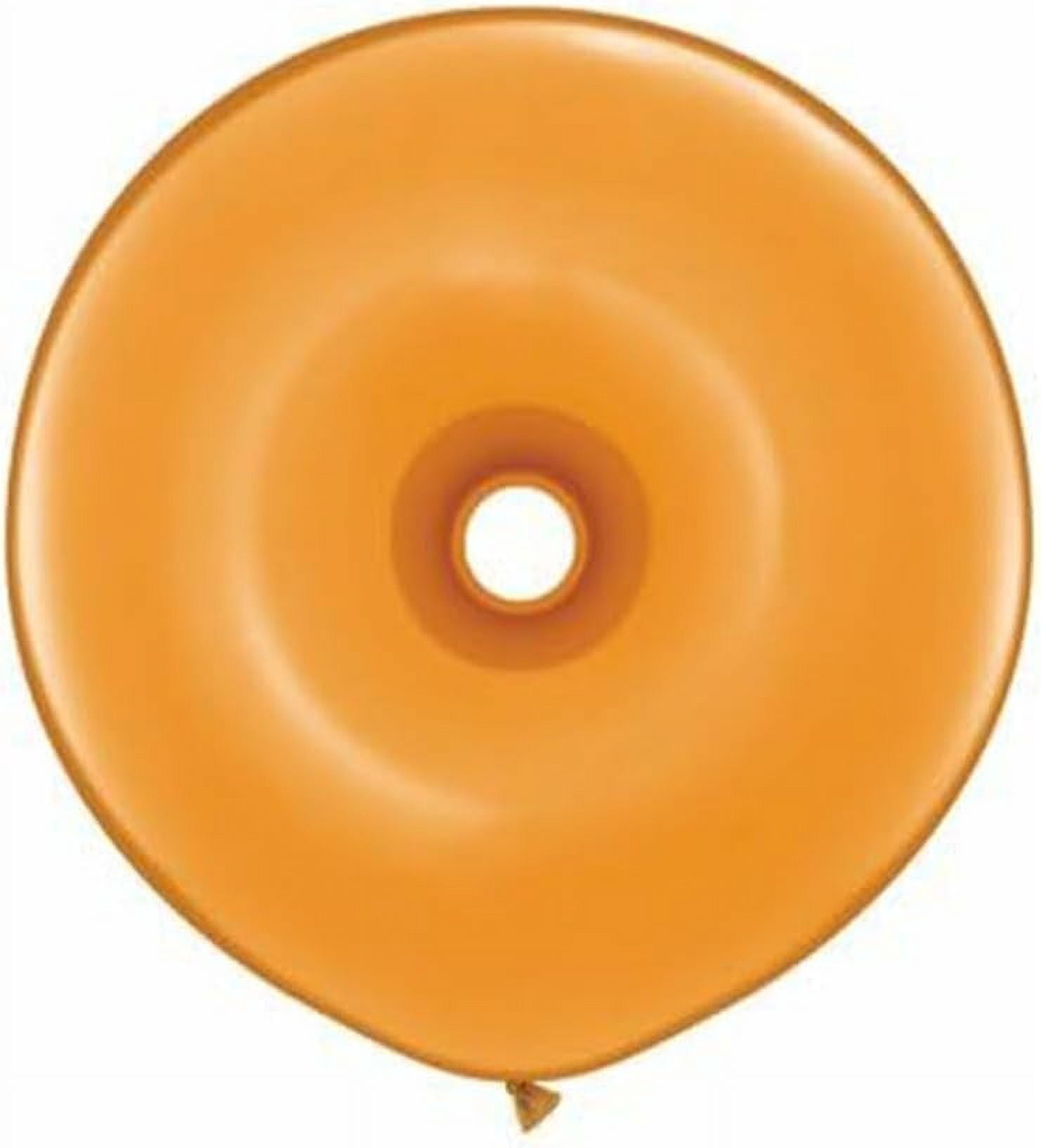 PMU 16 Inches Geo Donut Balloons Mandarin Orange Latex (5/Pkg) Pkg/1 ...