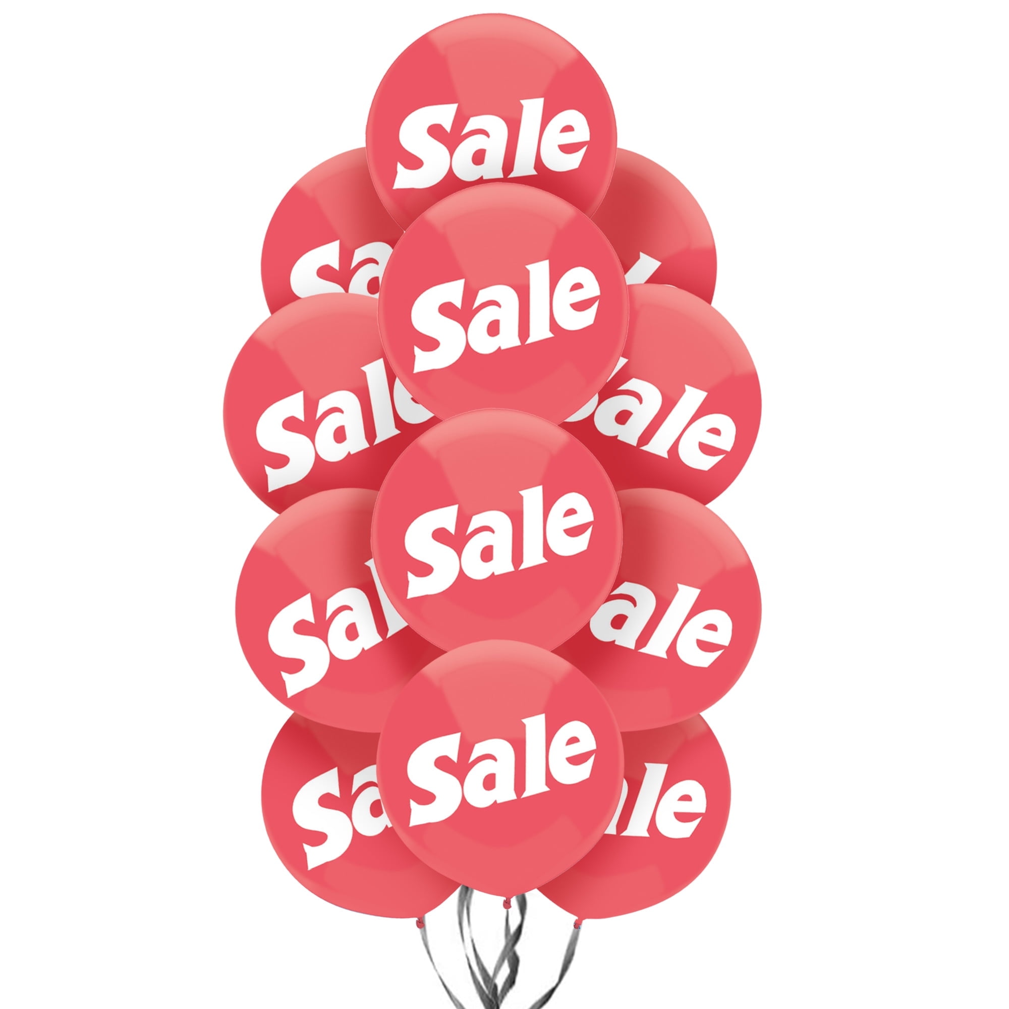 PMU 17 Inch Promotional Outdoor Display "SALE" Print Latex Balloons Red ...