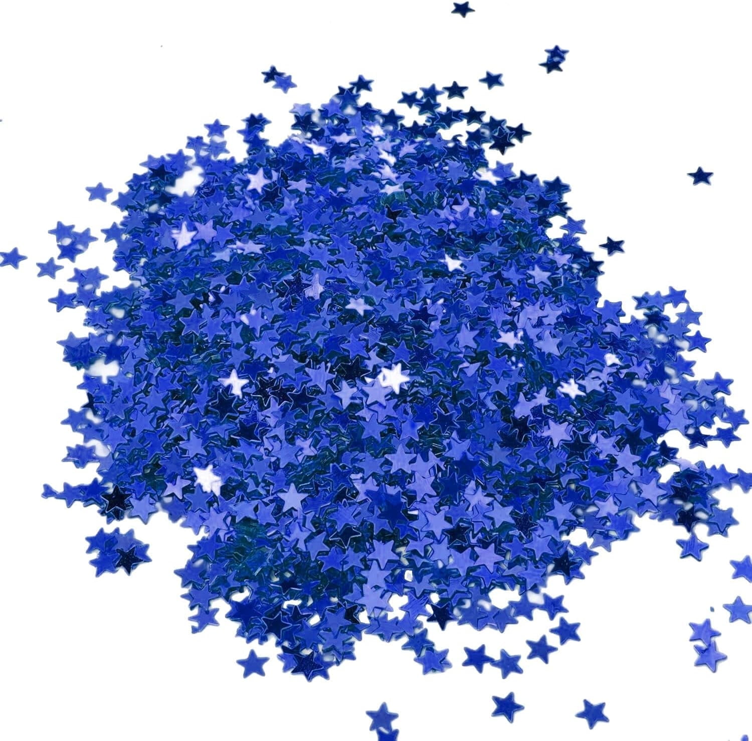 PMU 1in Star Confetti Metallic Royal Blue 100gm/ 3.5oz per pack ...