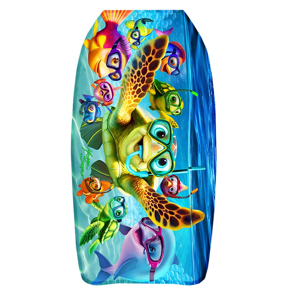 PMU 26 Inch Sea Turtles and Fishes Printed Bodyboard - Lightweight ...
