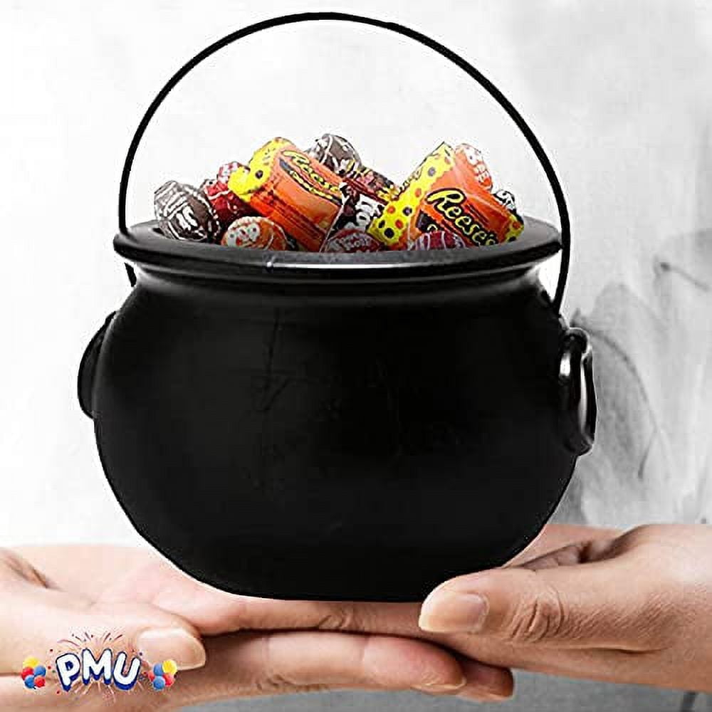 PMU 3 Pack - 8 Inch Halloween Cauldron - Blow Mold Plastic Party ...