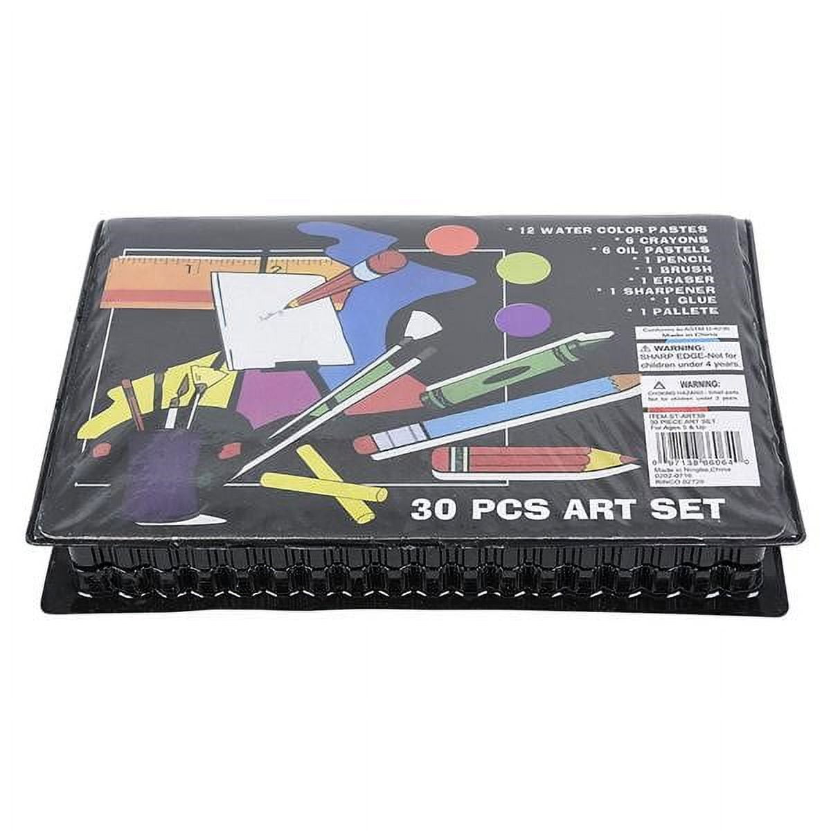 PMU 30 Piece Art Set with Crayons and Paint Pkg/1 - Walmart.com