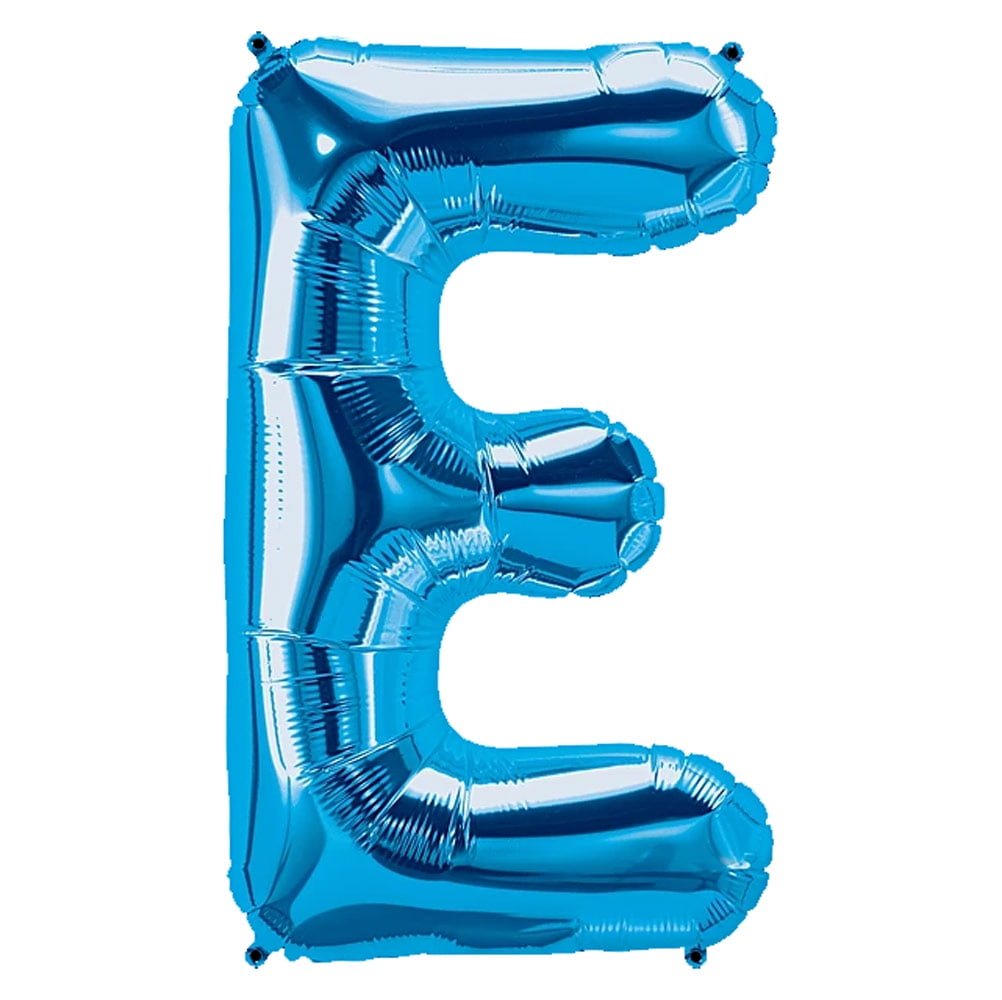 PMU 34-Inch Letter "E" Shape Mylar Balloon, Blue Pkg/1 - Walmart.com