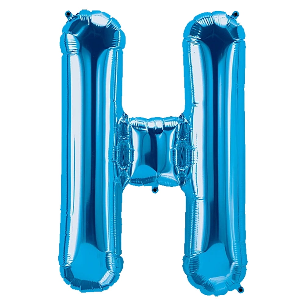 PMU 34-Inch Letter "H" Shape Mylar Balloon, Blue Pkg/1 - Walmart.com