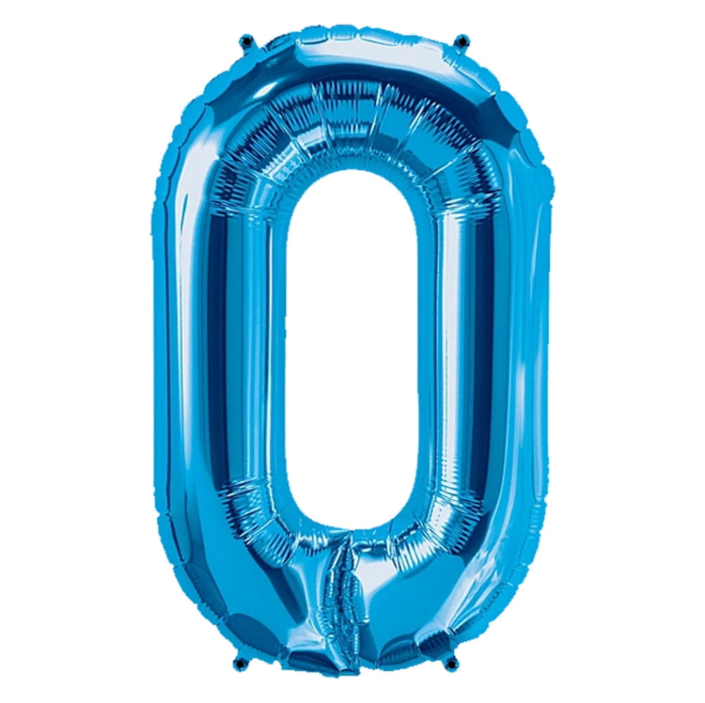 PMU 34-Inch Letter "O" Shape Mylar Balloon, Blue Pkg/1 - Walmart.com