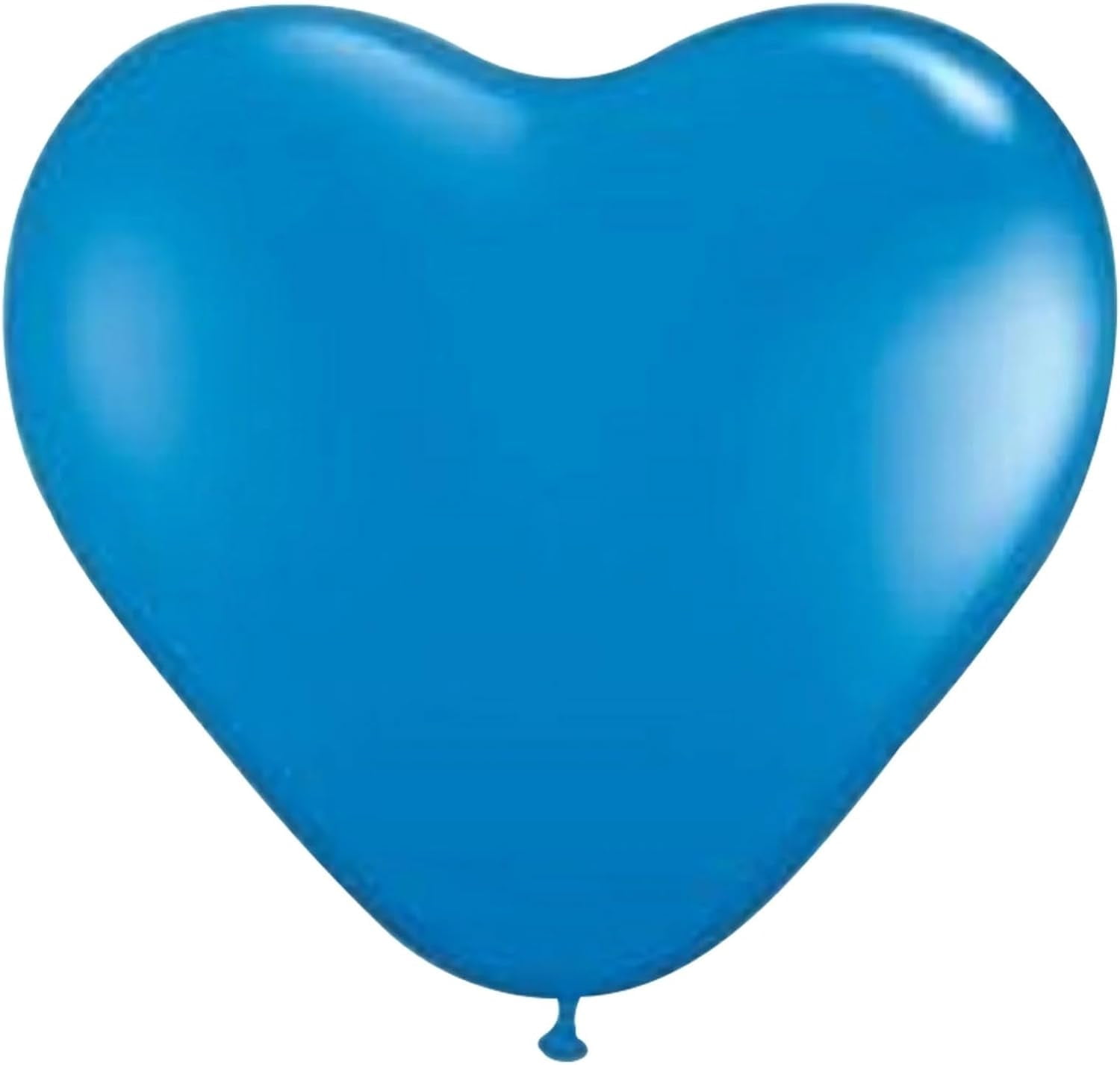 PMU 6 Inch Heart Shape Qualatex Dark Blue Latex (50/Pkg) Pkg/1 ...