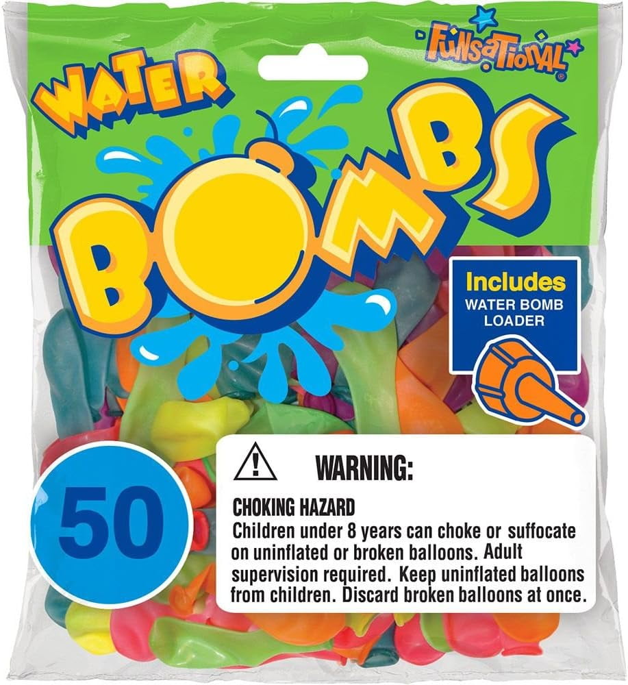 PMU 800 Pcs Bomb Water Balloons with Refill Nozzle, Water Bomb Balloons ...