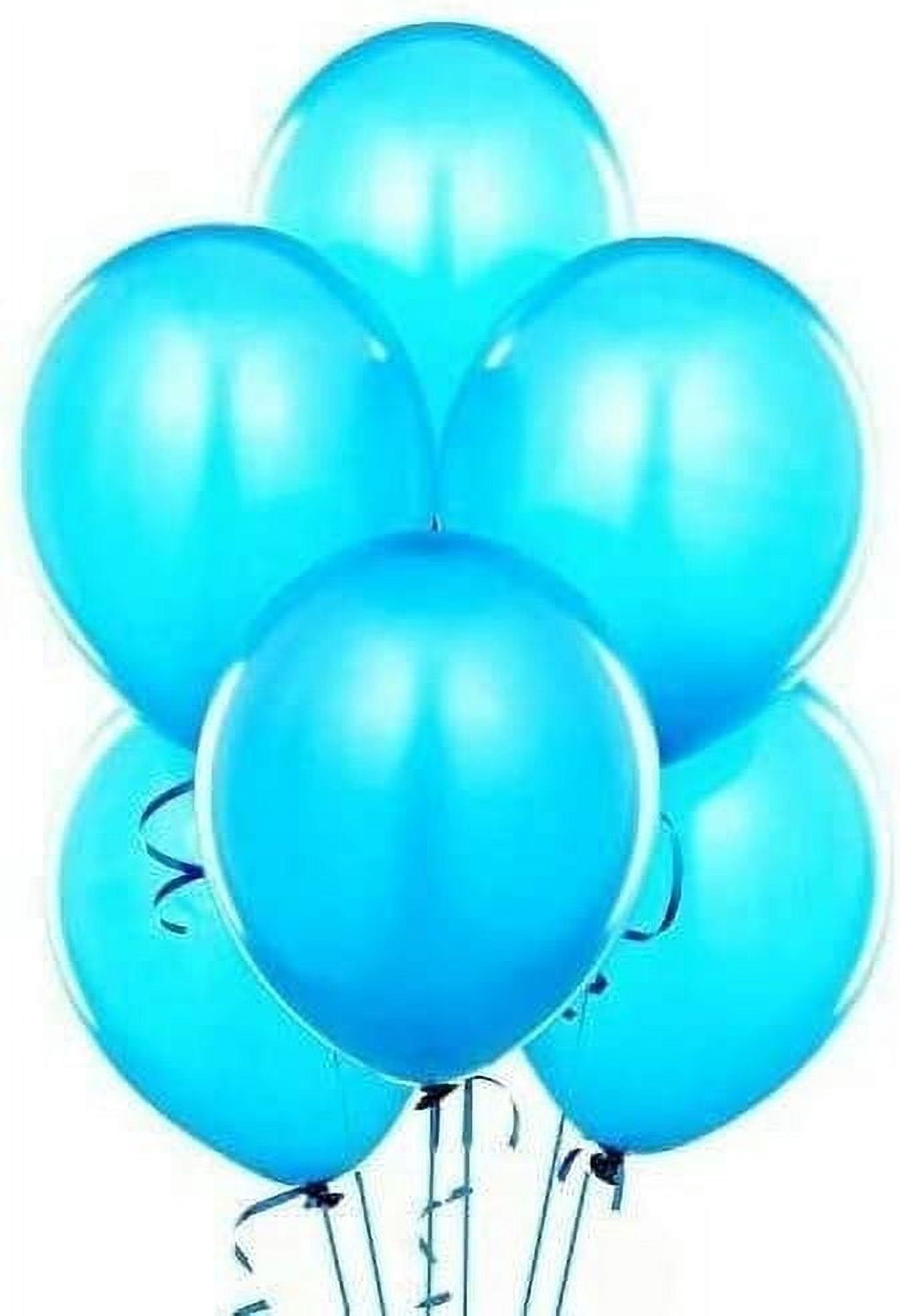 PMU Balloons 11 Inch PartyTex Azure Sky Blue Latex Pkg/25 - Walmart.com