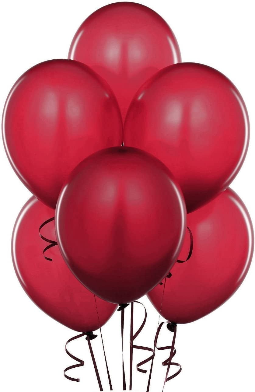 PMU Balloons 17 Inch PartyTex Premium Burgundy Helium Quality Latex ...