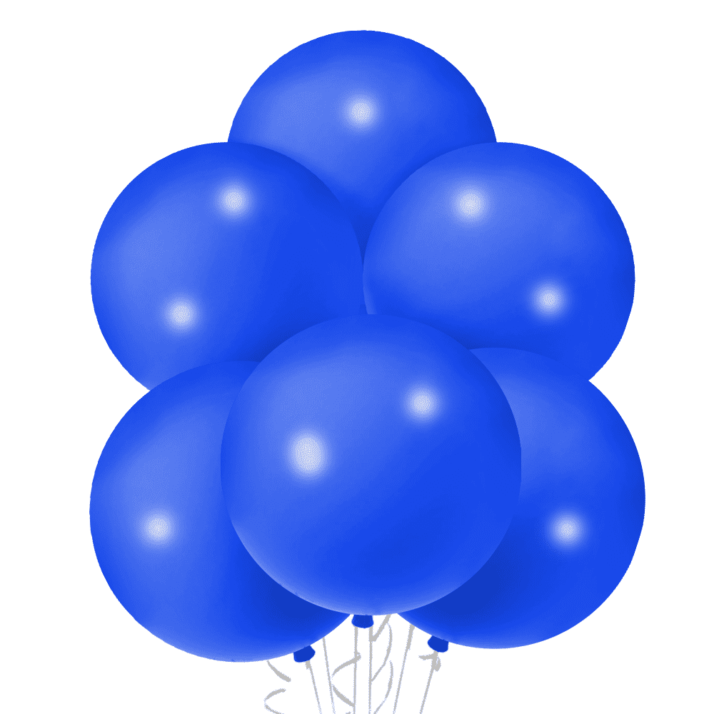 PMU Balloons 18 Inch Round Latex Balloons Royal Blue for Photo Shoot ...
