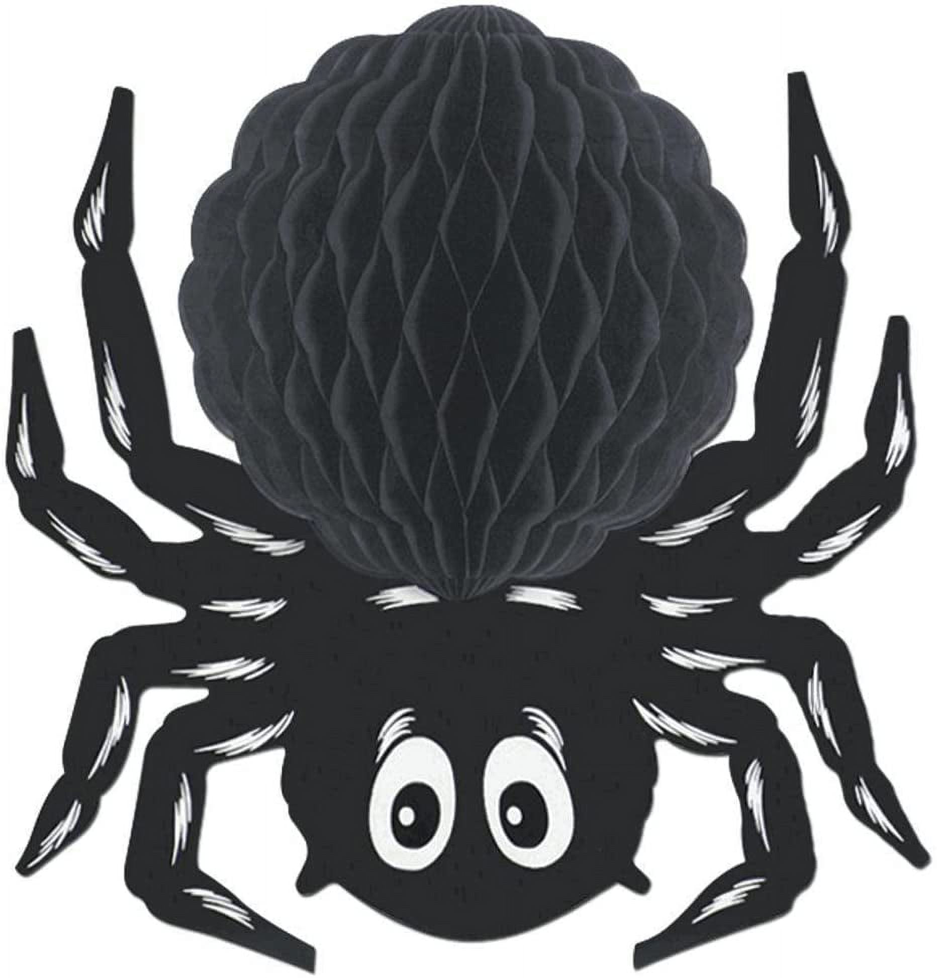 PMU Halloween Party Decoration Accessory Black Tissue Spider 14in (1 ...