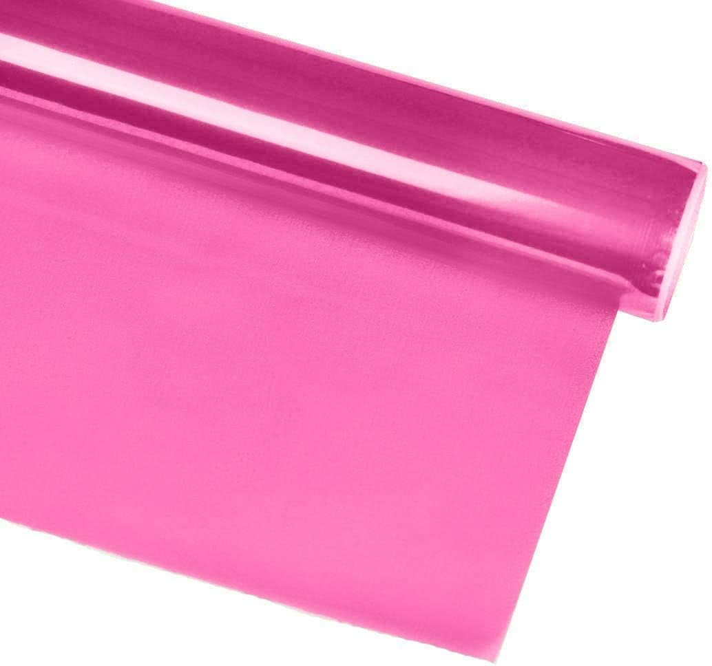 PMU Cellophane Sparkle Wrap Roll 30 in. x 100 ft. Pink for Crafts ...
