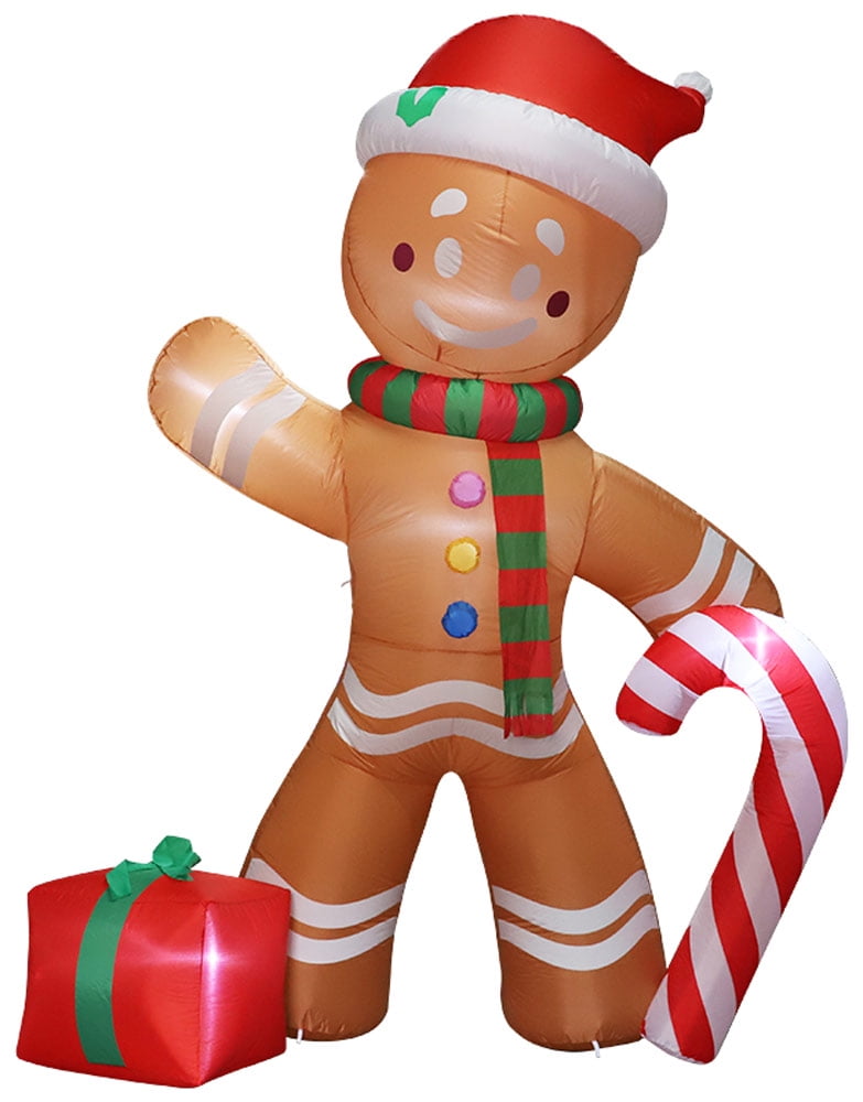 PMU Christmas - Holiday Gingerbread Man Inflatable Decorations 8ft for ...