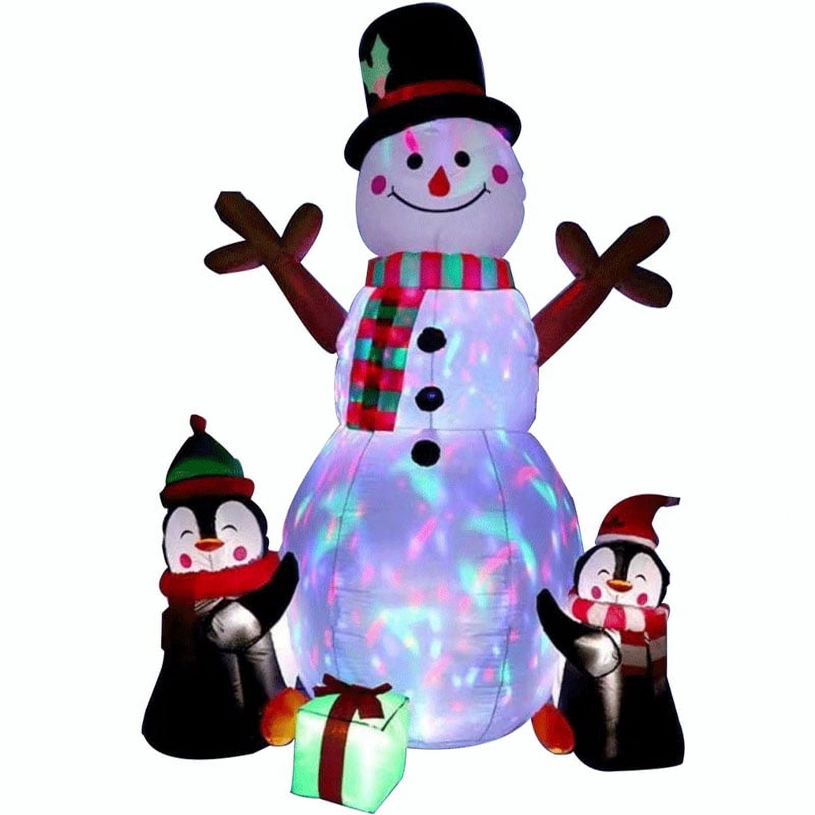 PMU Christmas - Holiday Snowman Inflatable Decorations 6ft for Indoor ...