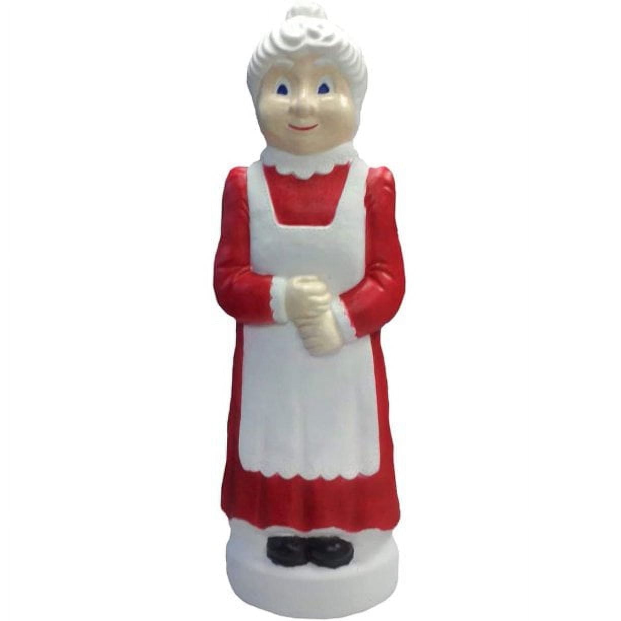 PMU 40.5" Mrs. Claus Blow Mold Statue, Indoor/Outdoor Holiday Display ...