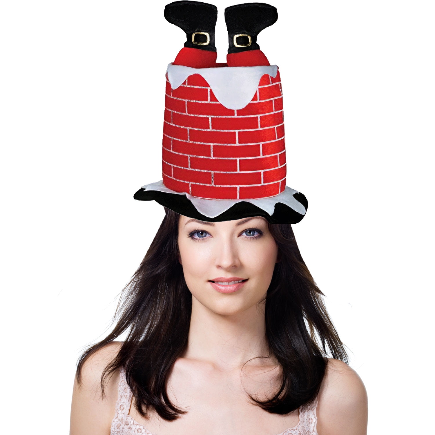 PMU Christmas Santa Chimney Hats for Adults, Women, Men, Kids, Funny ...