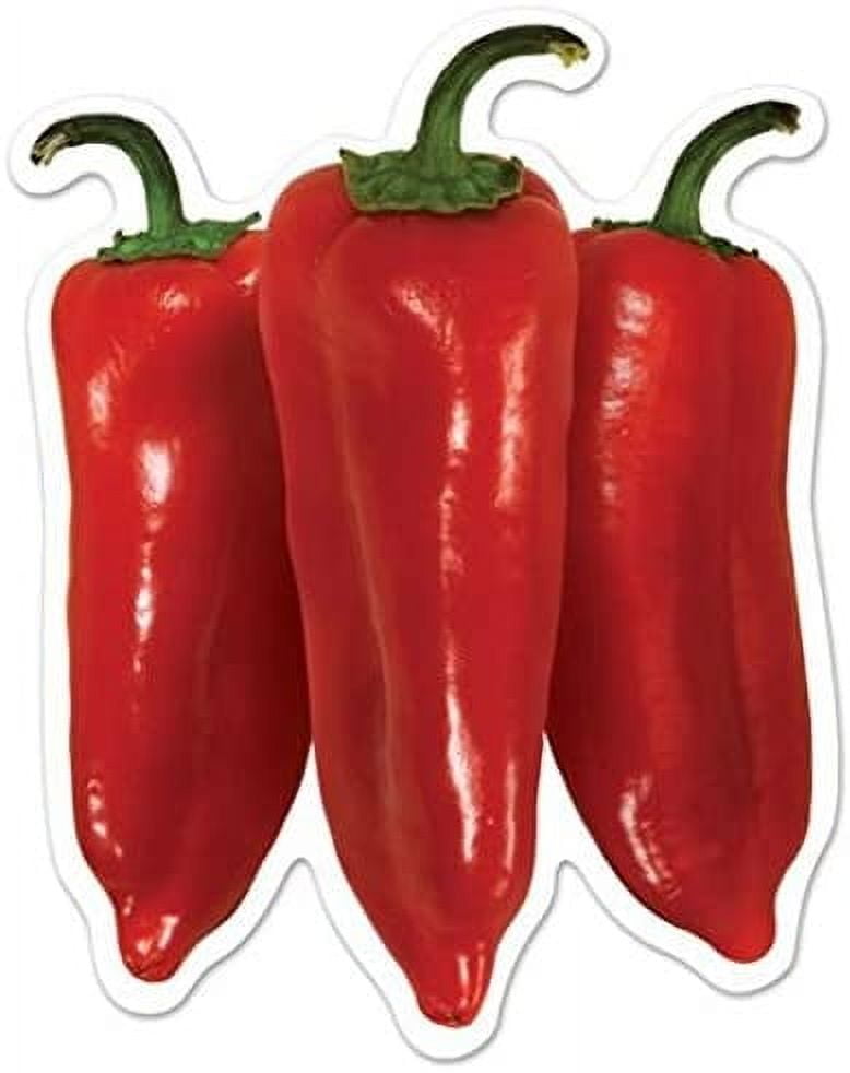 PMU Cinco de Mayo Red Mini Chili Pepper Cutouts 4.5in 10pcs per Set ...