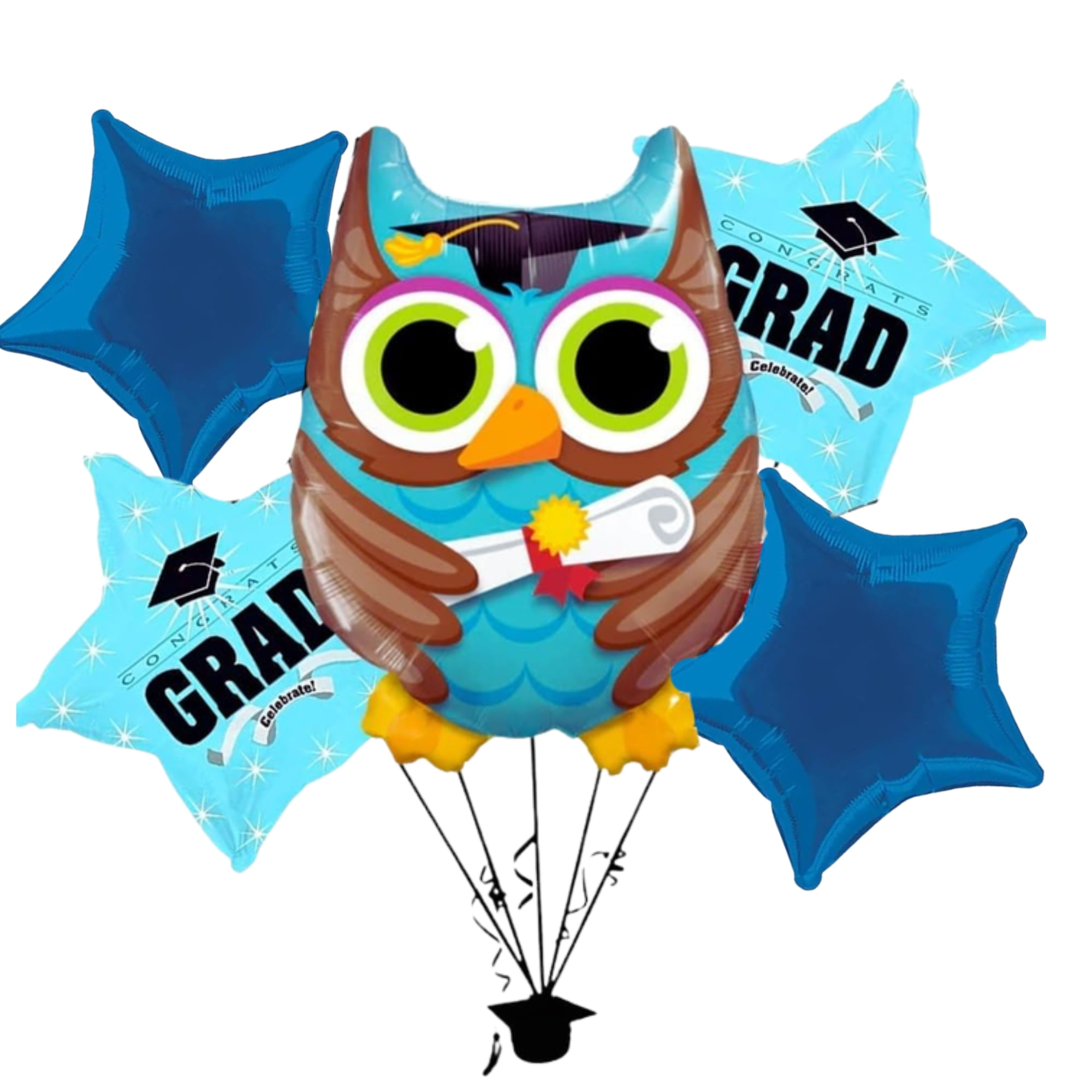 PMU Congrats Grad Balloon Bouquet | Graduation Decoration Mylar ...