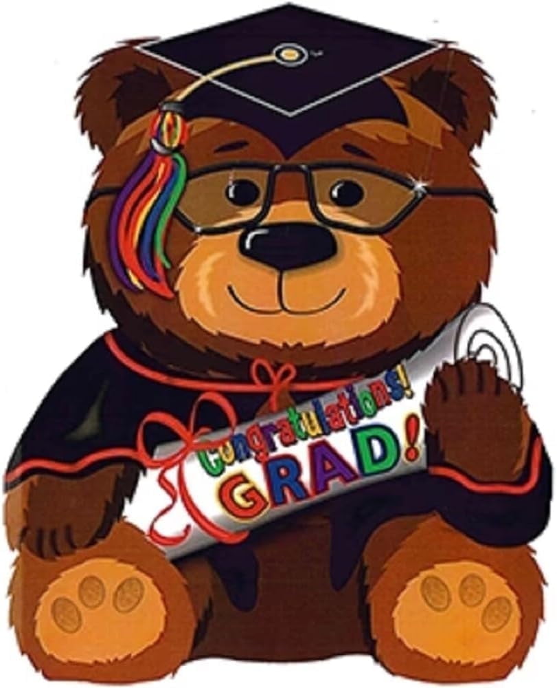 PMU Congrats Grad Big Bear Shape-a-loon Balloon,Graduation Decoration ...