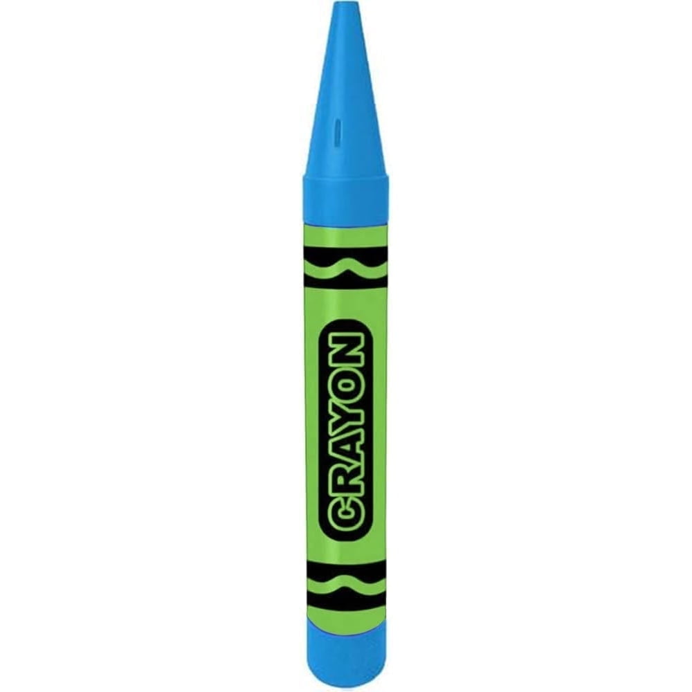 PMU 36 Inch Crayon Bank Giant Bi-Color Neon Green and Turquoise - Giant ...