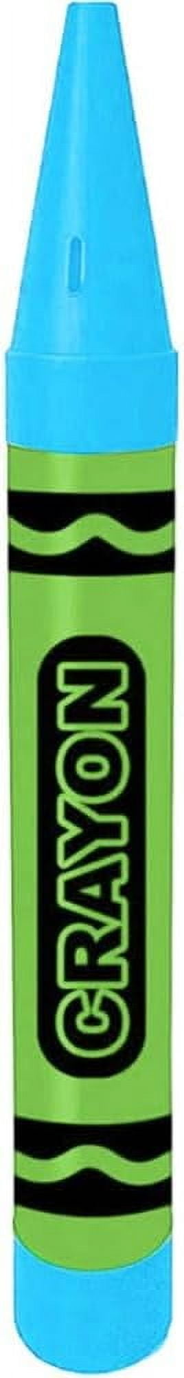 PMU Crayon Bank Giant 36 Inch Bi-Color Neon Green and Light Blue ...