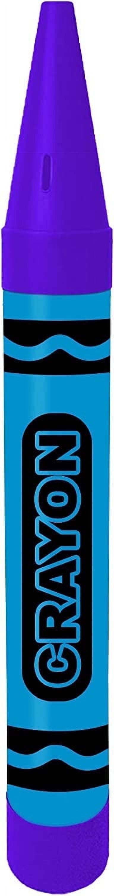 PMU 36 Inch Crayon Bank Giant Bi-Color Turquoise Blue and Purple Giant ...