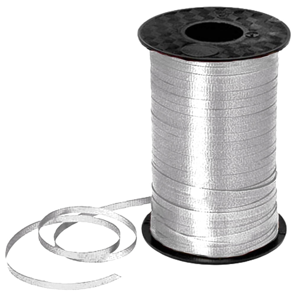 PMU Silver Curling Ribbon for Gift Wrapping, Birthday Party & Christmas ...