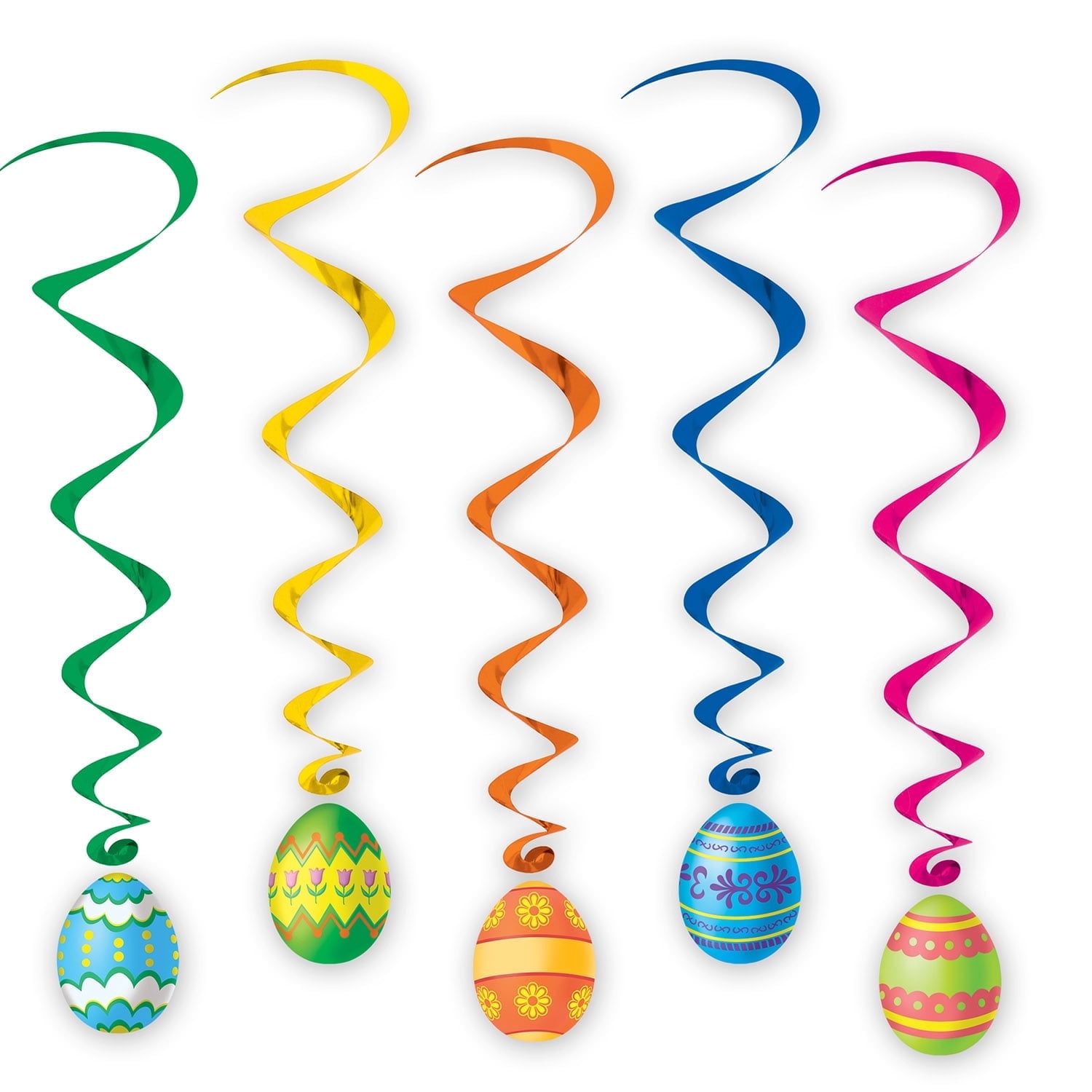 PMU 5 Pack 4 Inch Egg Whirls Easter Tree Decorations and Ornaments ...
