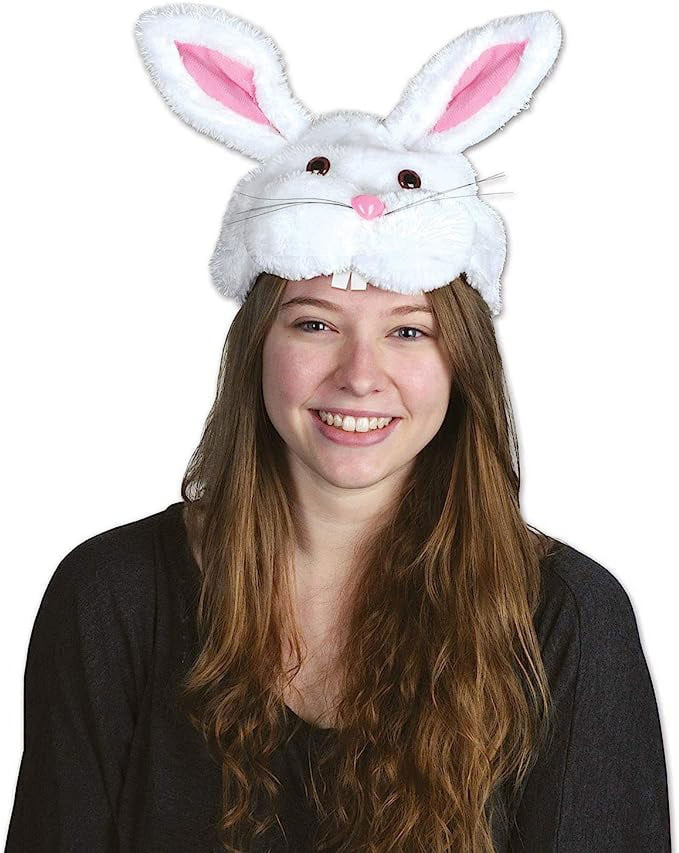 PMU Easter Celebrations Plush Bunny Head Hat - Party Costume and ...