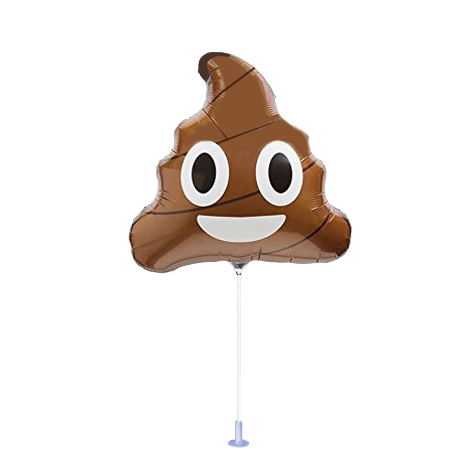 PMU Emoji Balloons 9 inch Pre-Inflated with Stick (Poop) (3/pkg) Pkg/1 ...