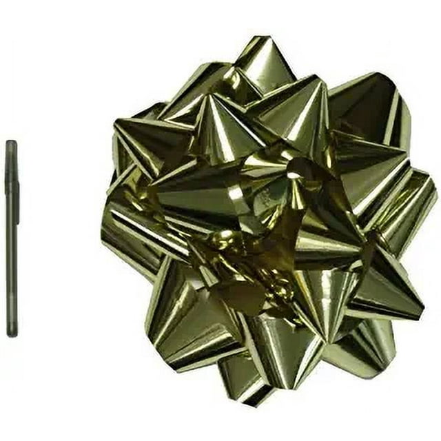 PMU Extra Large Gift Bow 13 Inch Gold Metallic Mega Bow for Cars ...