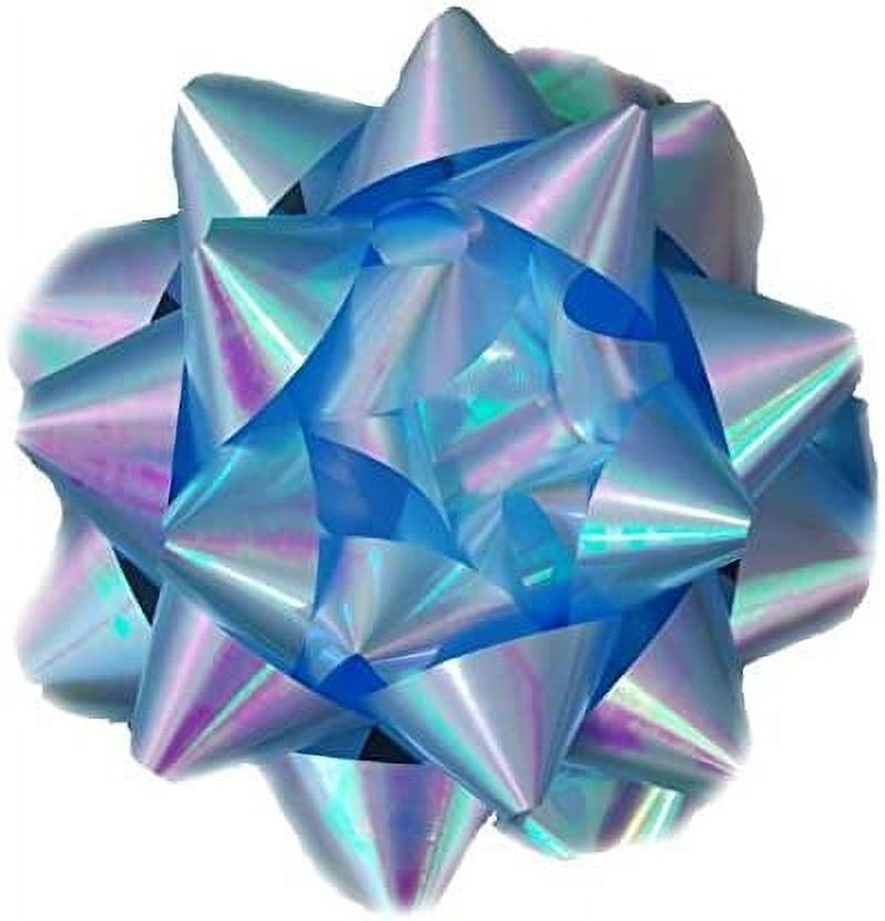 PMU Extra Large Gift Bow 13 Inch Pastel Blue Iridescent Mega Bow for ...