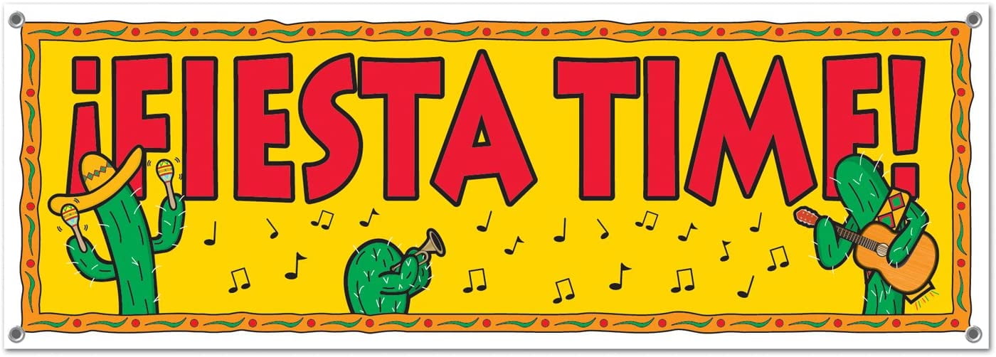 PMU Fiesta Sign Banner Party Accessory Pkg/1 - Walmart.com