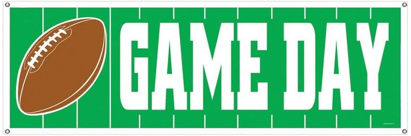 PMU Football Decorations - Game Day Football Sign Banner Sports Theme ...