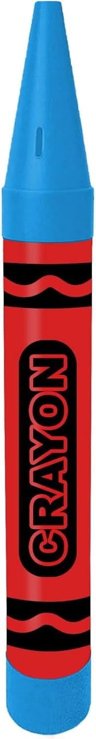 PMU Giant Crayon Bank 36 Inch Bi-Color Red and Turquoise Blue Giant ...