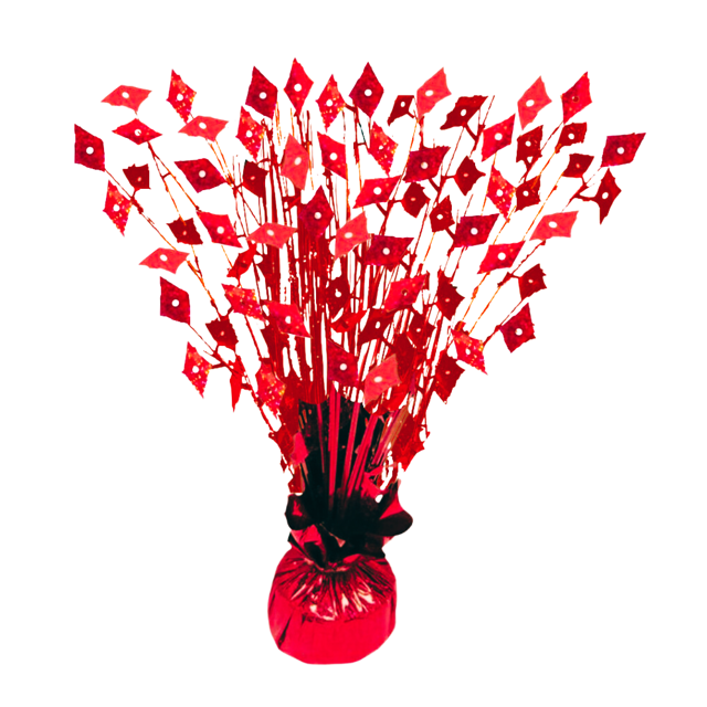 PMU Gradburst Balloon Weight Centerpiece 15 Inch with Die-Cut Metallic ...