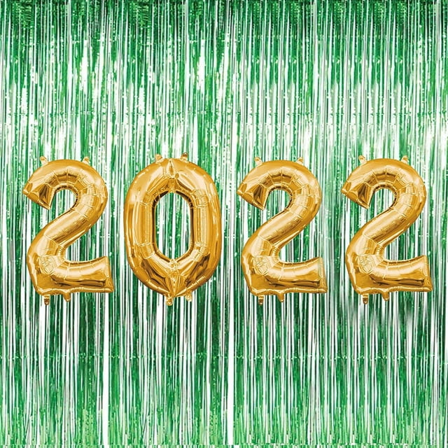 PMU Graduation 2022 - New Years 2022 Gold Balloons with Green Curtain ...