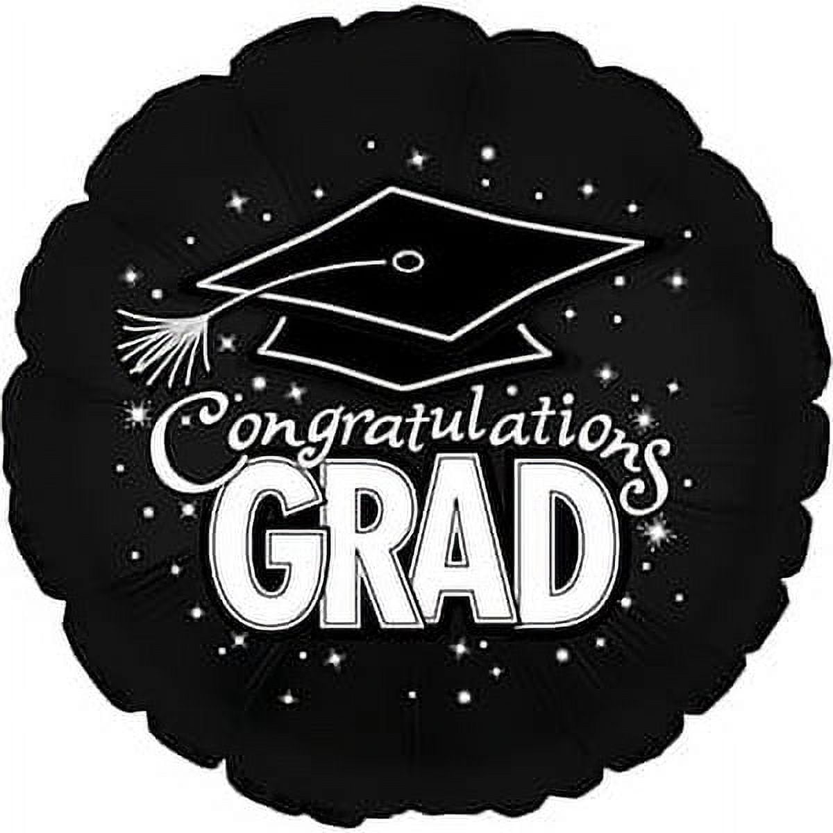 PMU Graduation Cap 18in Mylar Balloon Black Pkg/10 - Walmart.com