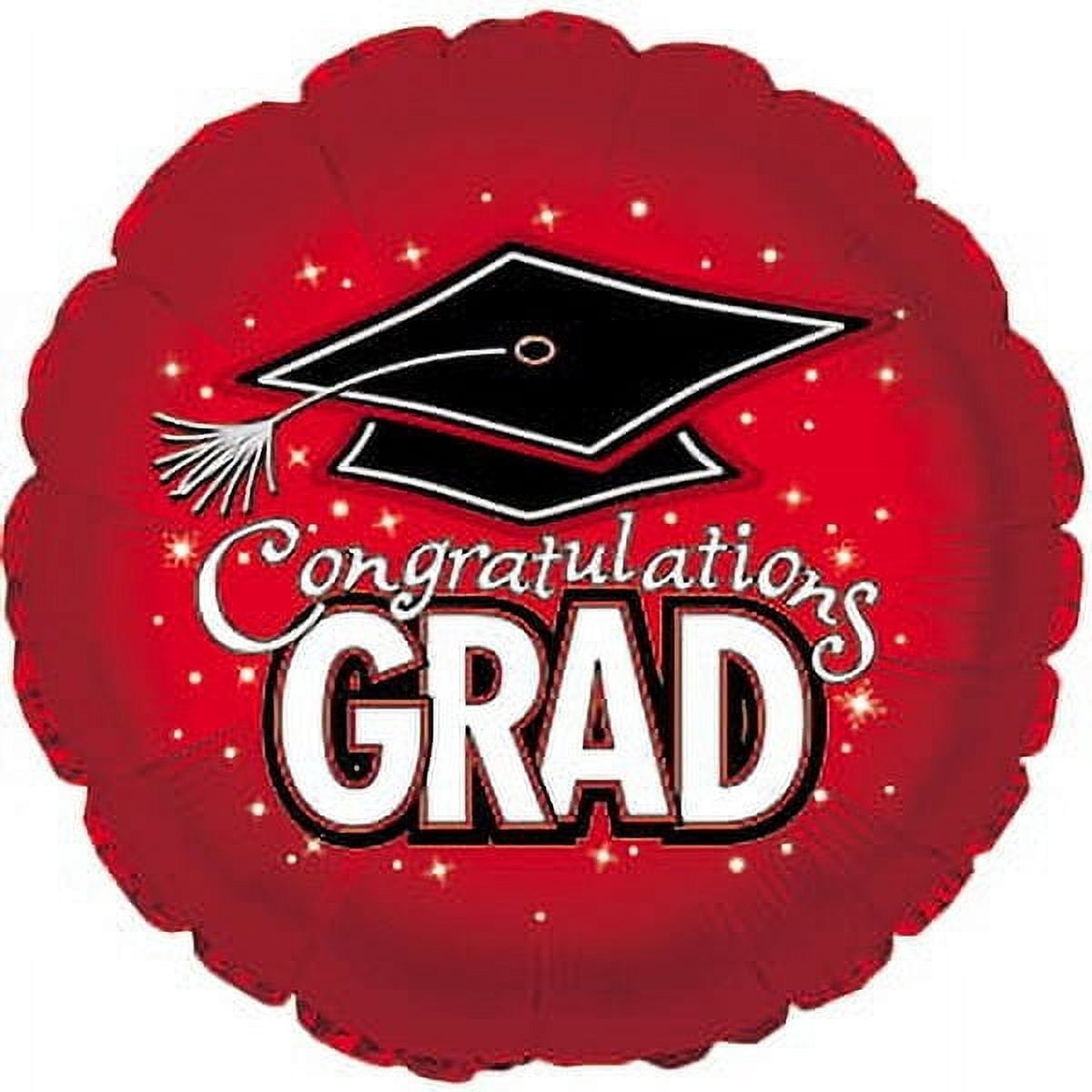 PMU Graduation Cap 18in Mylar Balloon Red Pkg/1 - Walmart.com