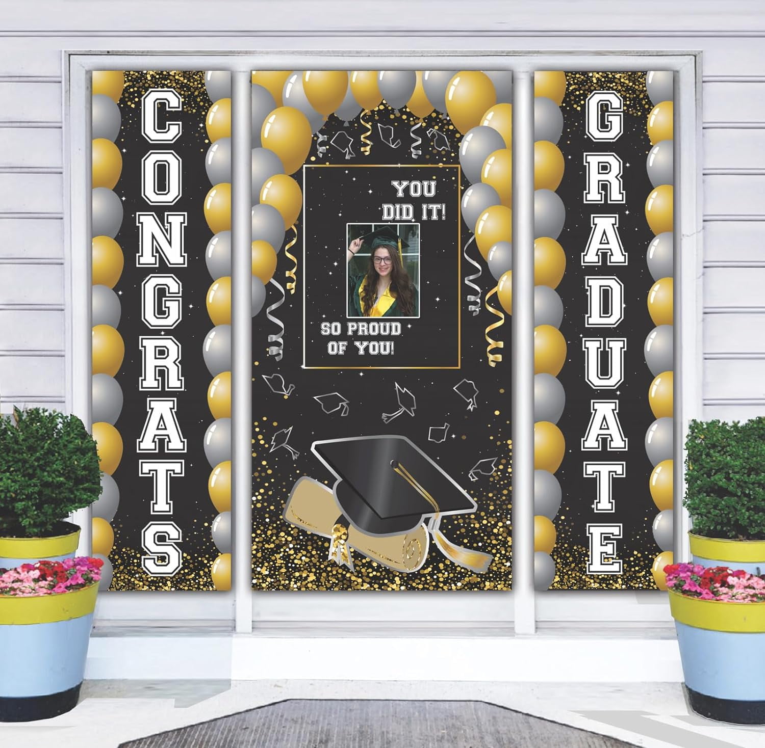 PMU Graduation Door Cover 60in x 30in and Side Banners 60in x 16in ...